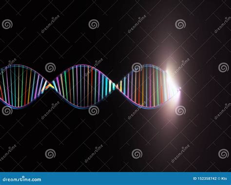 Dna Genetic Code Colorful Stock Illustration Illustration Of Colorful