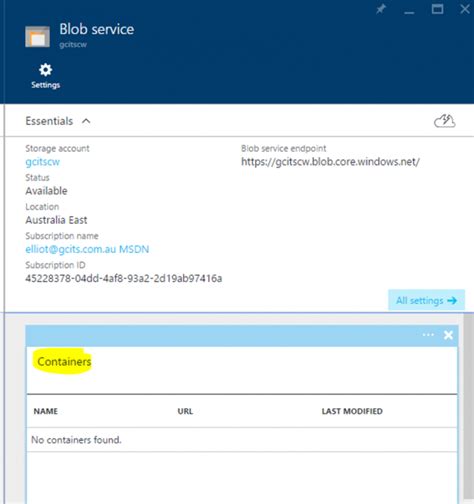 How To Create An Azure Storage Container In The New Portal GCITS