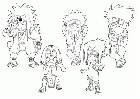 Chibi Naruto Coloring Pages Coloring Nation