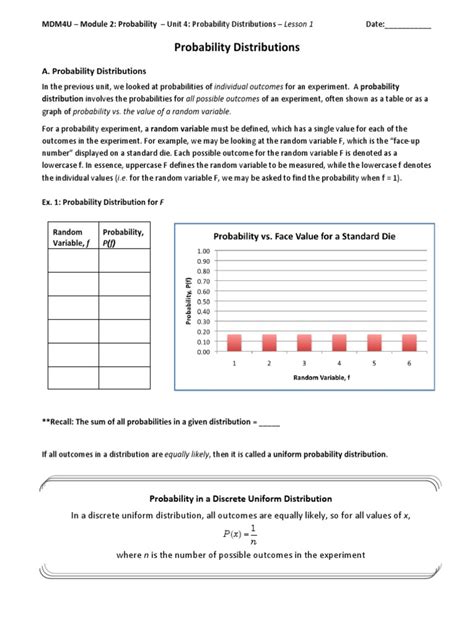 41 Uniform Probability Distributions Pdf Probability