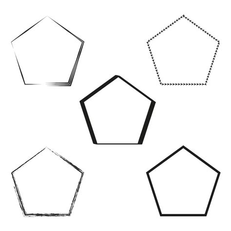 다각형 여 ⁇ 각형 선 ⁇ 터 그림 Eps 10 프리미엄 벡터