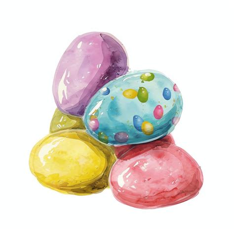 Premium Photo Easter Candy Watercolor For Easter Time