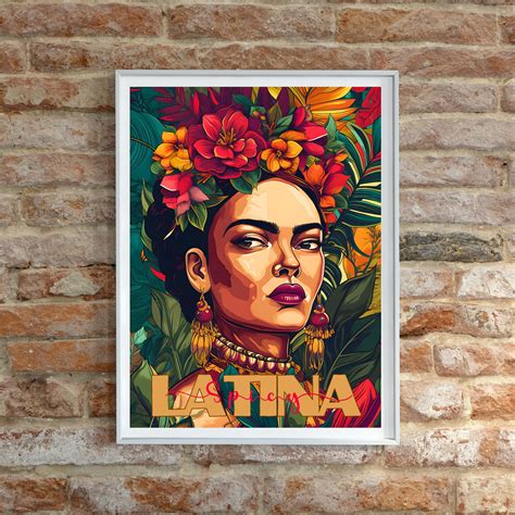 Maximal Wall Art Latino Heritage Month Art Spicy Latina Poster Latinx
