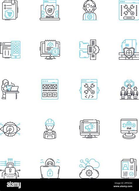 Mobility Linear Icons Set Transportation Movement Transit Travel