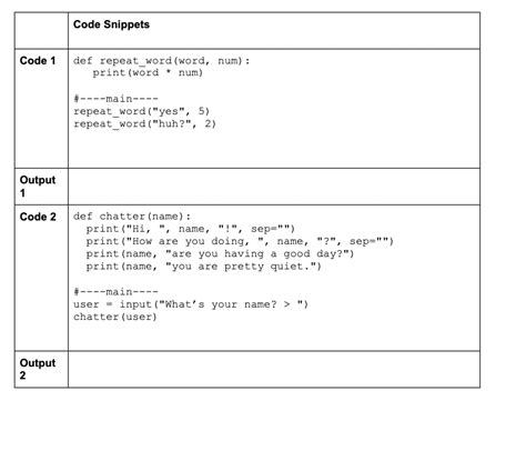 Solved Begin Tabular Ll Hline Code 1 And Def Solved Begin Tabular Ll Hline Code 1 And Def