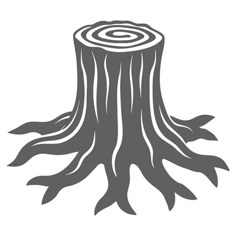 A Tree With A Spiral On It And A Spiral On It Premium Ai Generated Vector
