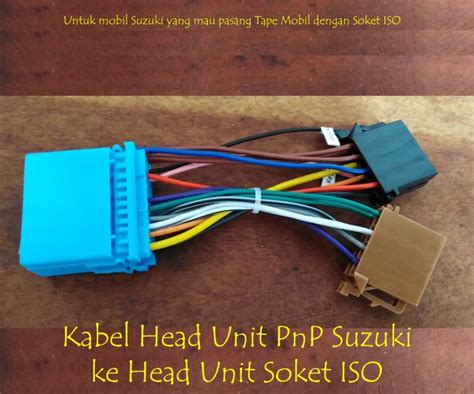 Jual Soket Audio Pnp Suzuki Ignis Ke Head Unit Tape Mobil Soket Iso