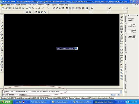 Unable To Open Dxf File In Acad2007 Autocad General Autocad Forums