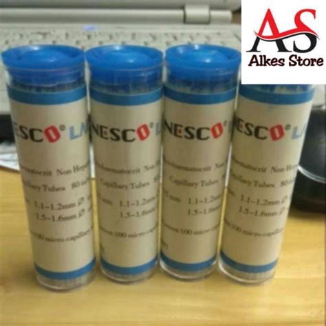 Jual Tabung Hematokrit Nesco Tabung Hematocrite Tabung Heparin Shopee