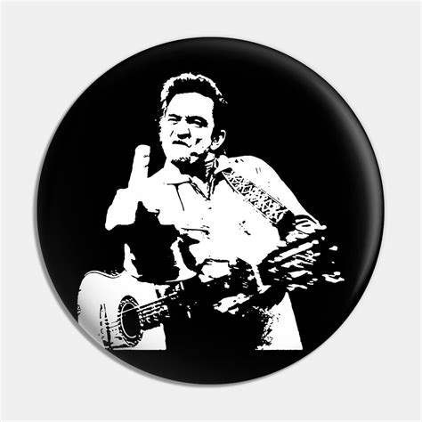Johnny Cash Middle Finger Poster Framed