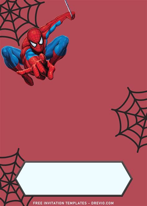 9 Amazing Spiderman Invitation Templates Perfect For Your Sons