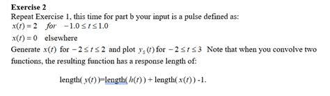 Solved Exercise 1 A Use Equation 5 2 To Generate The Chegg Com