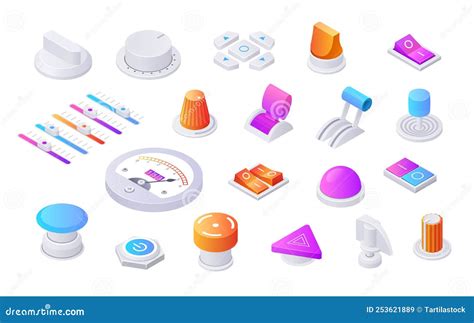 Panel Ui Elements Kit Vector Illustration 198142902