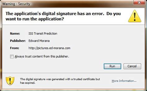 Whats Up With The Java Security Warning