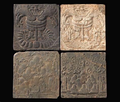 백제의 무늬벽돌[뉴스 속의 한국사] 산수·연꽃·도깨비 무늬… 모서리 홈을 연결해 붙였죠 네이버 블로그