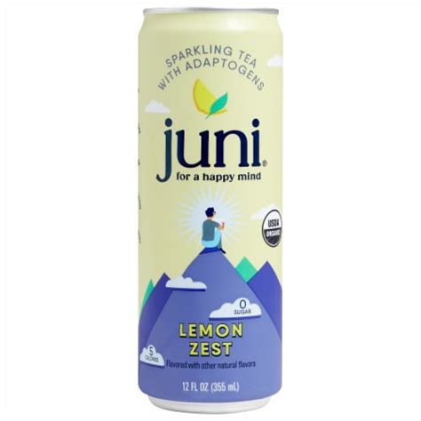 Juni® Organic Sparkling Tea With Adaptogens Lemon 12 Fl Oz Harris Teeter