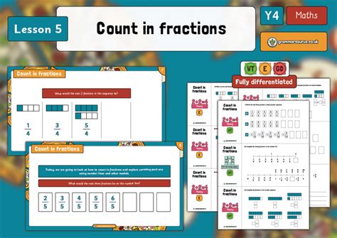Year 4 Fractions Count In Fractions Lesson 5 Grammarsaurus
