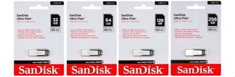 Sandisk Ultra Flair Gb Gb Gb Gb Usb Pen Drive Silver At Rs Piece Lower
