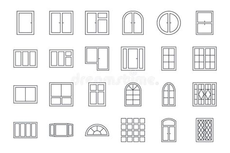 Window French Frames Stock Illustrations 164 Window French Frames
