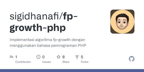 Github Sigidhanafifp Growth Php Implementasi Algoritma Fp Growth