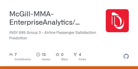 Github Mcgill Mma Enterpriseanalyticsairline Passenger Satisfaction