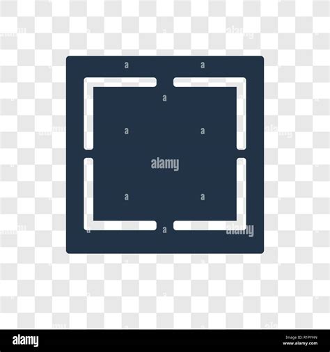Crop Vector Icon Isolated On Transparent Background Crop Transparency Logo Concept Stock Vector