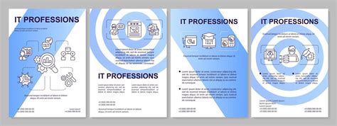 Information Technology Flyer Vector Art Icons And Graphics For Free