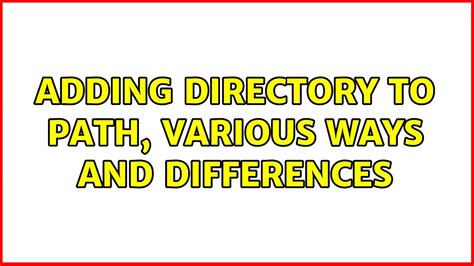 Ubuntu Adding Directory To PATH Various Ways And Differences YouTube