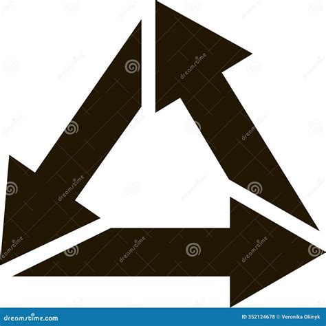 Rotating Arrows Forming A Triangle Are A Common Symbol For Recycling Indicating The Circular