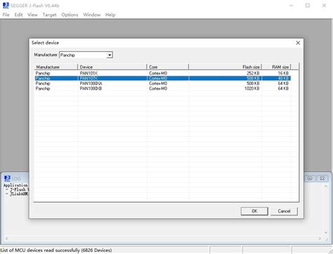 jflash烧录 — pan107x pan101x dk documentation
