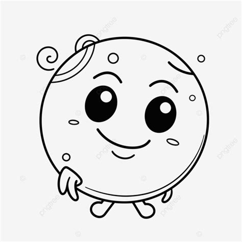 귀여운 눈을 가진 만화 일러스트 행성 색칠 페이지 벡터 만화 일러스트 벡터 일러스트 색칠 일러스트 Png 일러스트 및 벡터 에 대한 무료 다운로드 Pngtree