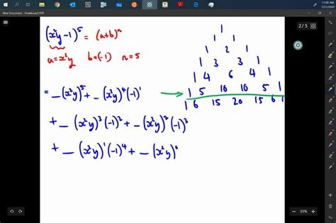 solved use pascal s triangle to expand the expression left x {2} y 1