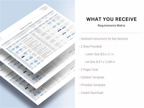 Requirements Matrix Template Requirements Traceability Matrix Template