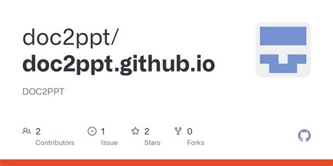 Github Doc2ppt Doc2ppt