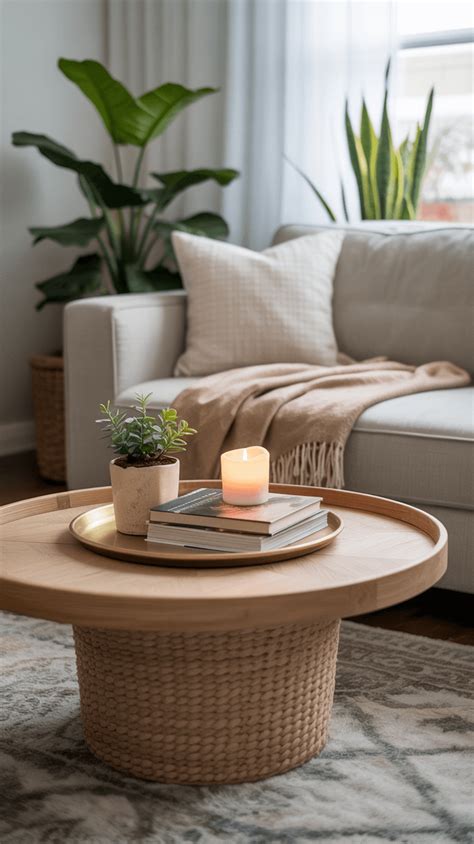15 Round Coffee Table Decor Ideas Because That Empty Circle Is Judging You