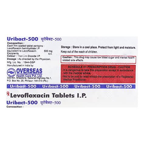 Uribact 500mg Tablet Uses Price Substitute Side Effects And Benefits