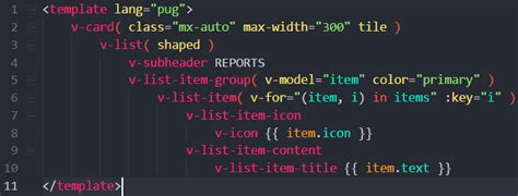 GitHub Lucaslpsan Vuetify Pug Snippet VSCode Snippet For The Vuetify Framework Using Pug