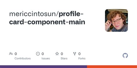 Github Mericcintosun Profile Card Component Main