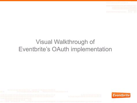 eventbrite oauth implementation ppt