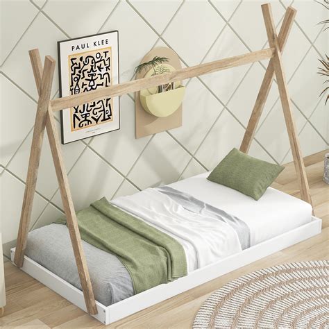 Tent Floor Bed With Triangle Structure Bed Bath And Beyond 39027113