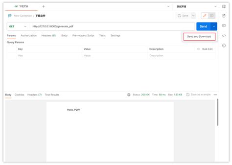 postman 如何请求下载 导出 excel pdf 文件？图文教程