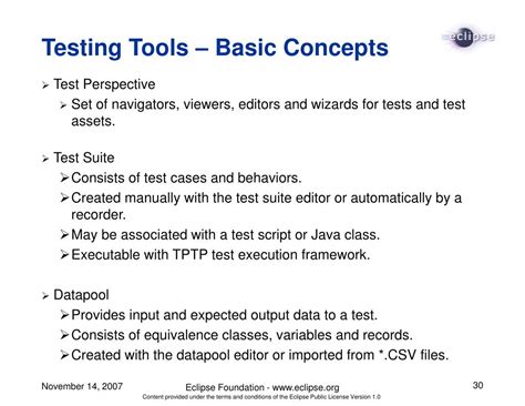 Ppt Profiling And Testing Applications Using The Eclipse Test And