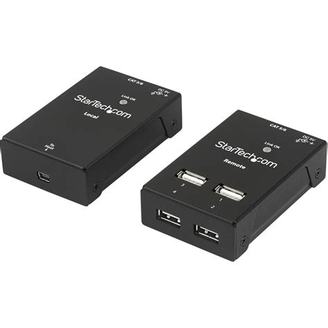 StarTech 4 Port USB 2 0 Over Cat 5 Cat 6 Extender USB2004EXTV