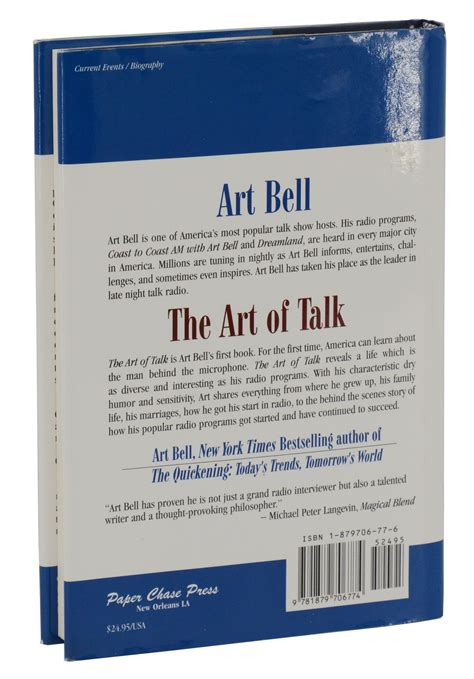 The Art Of Talk By Bell Art 1998 Signed By Authors Burnside