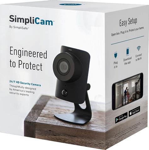 Best Buy Simplisafe Simplicam Indoor Hd Wi Fi Security Camera Ss2 Cam
