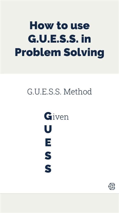 Guess Method For Problem Solving Dimensional Analysis Dimensional Analysis Problem Solving Guess Method For Problem Solving Dimensional Analysis Dimensional Analysis Problem Solving