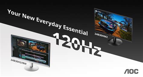Aoc B Series Monitors Upgraded With 120hz And More For An Immersive