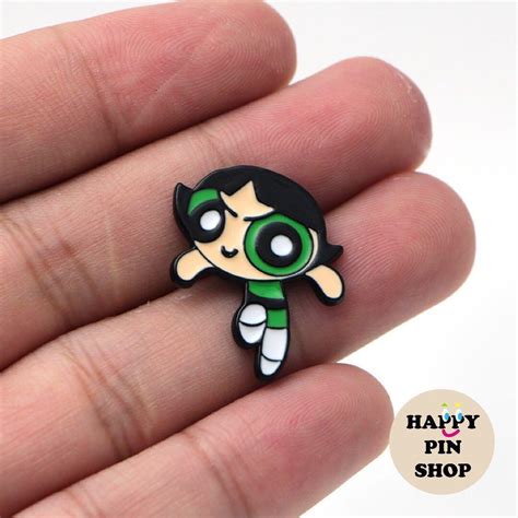 [avail Cine] Buttercup Powerpuff Girls Enamel Pin Womens Fashion