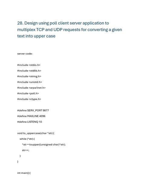 Server Tcp Client And Udp Client Pdf Communications Protocols Internet