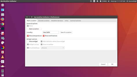 install my weather indicator on ubuntu 16 04 via ppa